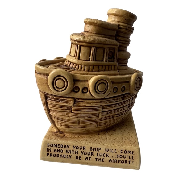 Accents | Vintage 1974 Usa Made Tugboat Ship Coin Bank | Poshmark